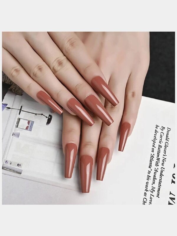 Накладные ногти длинные Балерина