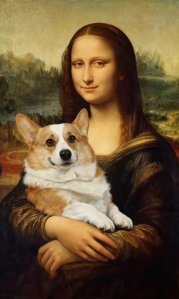 Алмазная Мозаика "Мона Лиза" 40х50 См Алмазная Вышивка / Картина Стразами Подарков / Украшения