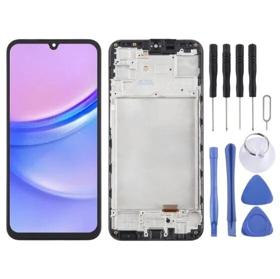 Samsung Galaxy A15 5G SM-A156 ЖК-дисплей с сенсорным экраном в сборе для сотового телефона, не поддерживает отпечатки пальцев,