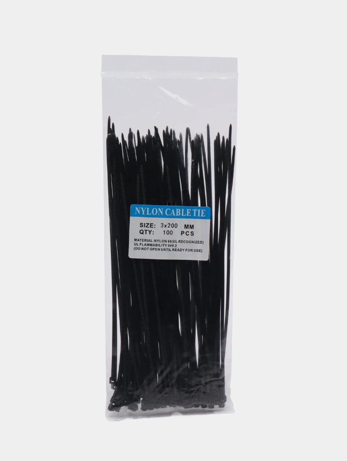 Нейлоновый хомут-стяжка 100 шт 2,5х100 мм