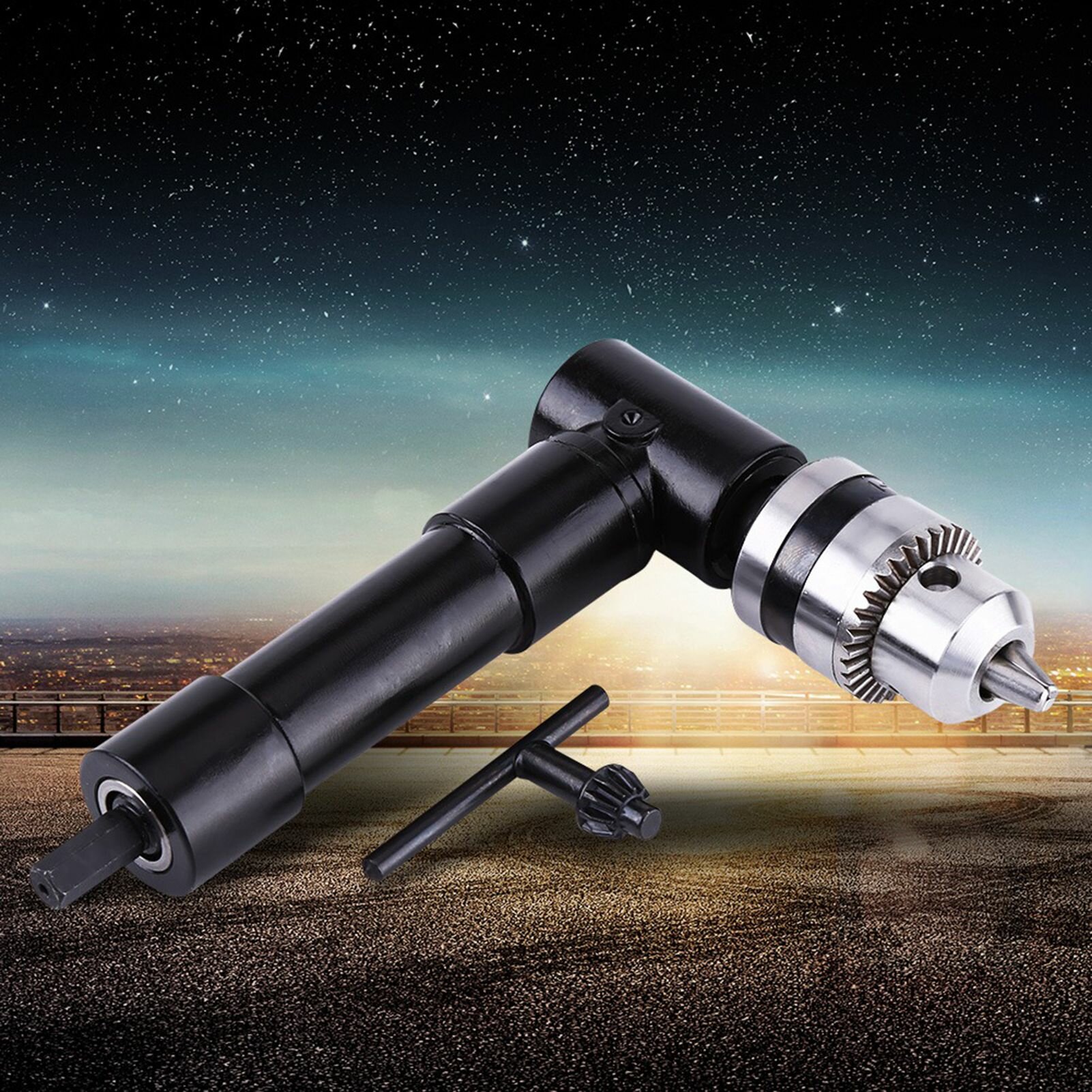 Алюминиевый пистолет с железным патроном-90-градусная электрическая дрель с прямым углом изгиба