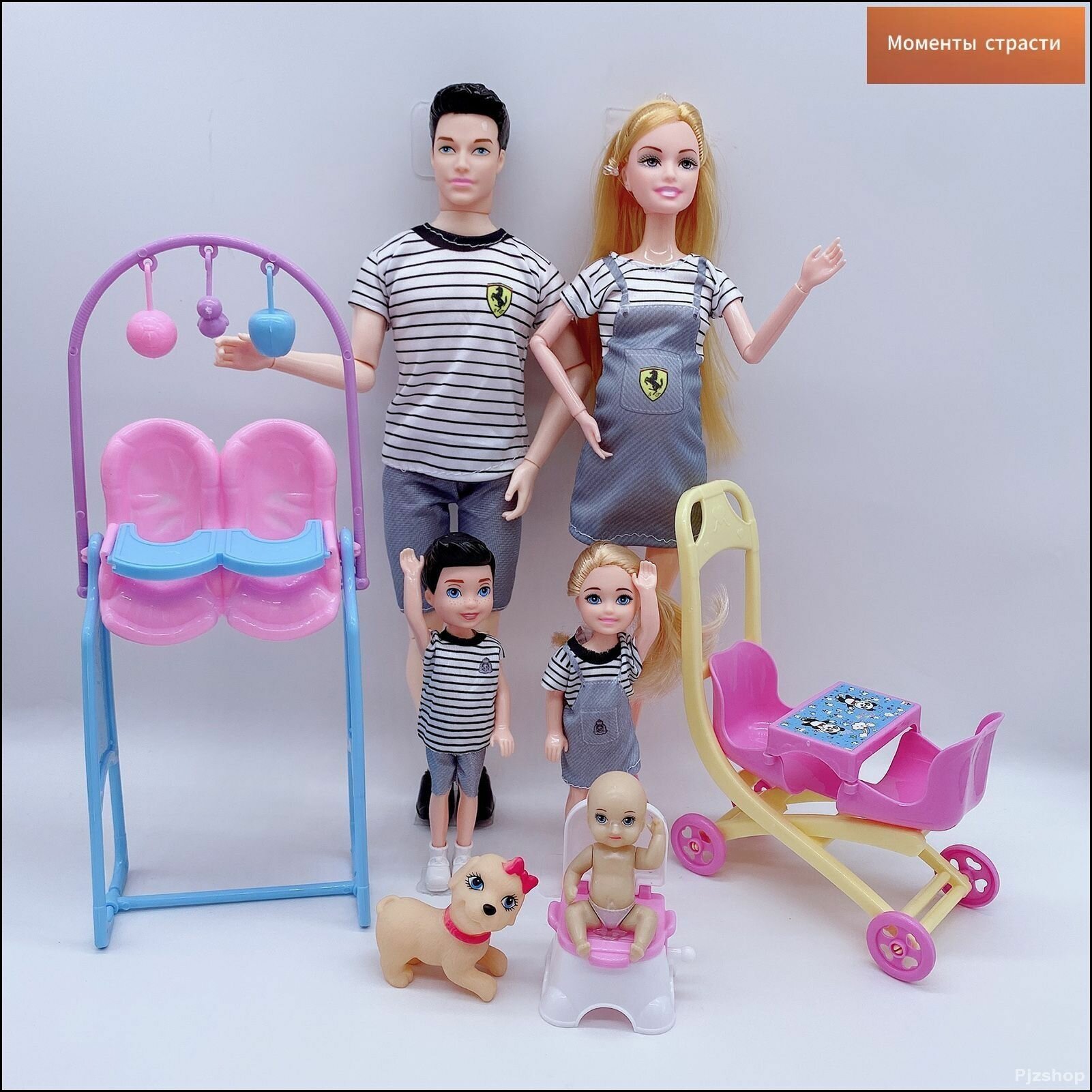 Эксклюзивный кукольный набор с шарнирными фигурами: беременная Барби, Кен и младенец в стильной упаковке-Новинка
