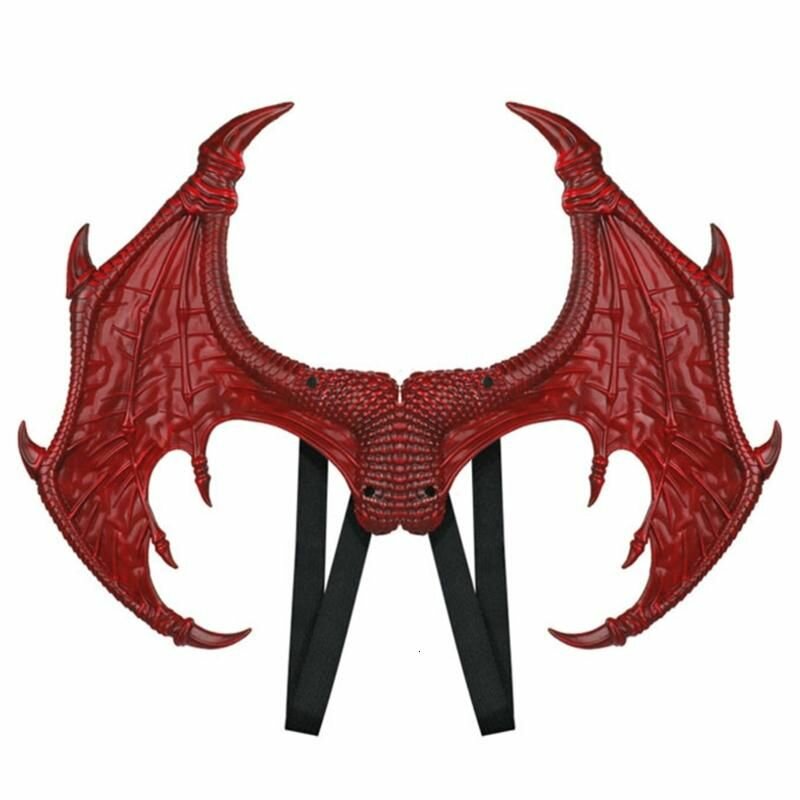 Костюм дракона с крыльями и хвостом для детей на Хэллоуин, - Красные крылья дракона RP
