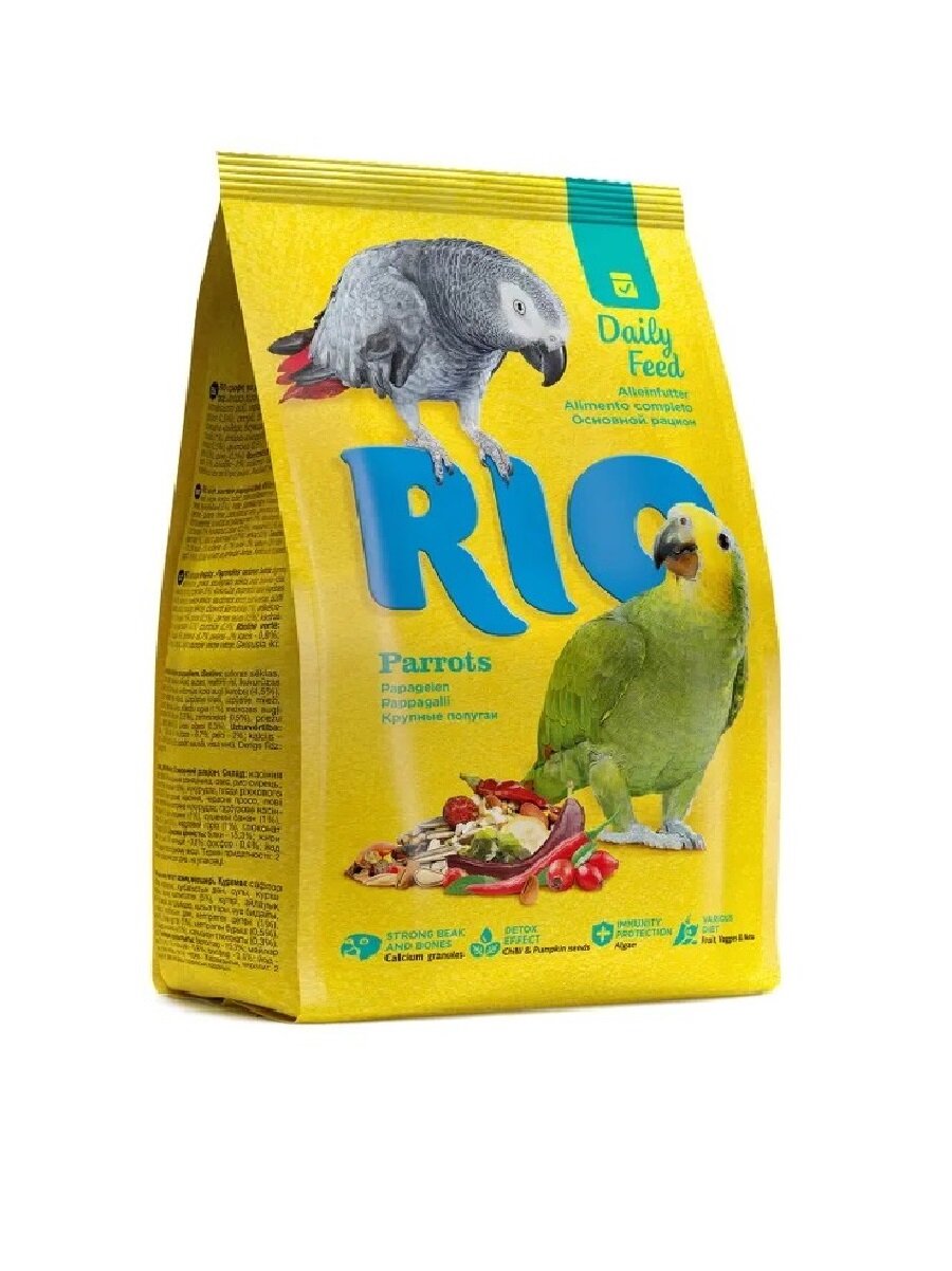 RIO Корм для крупных попугаев основной 1кг