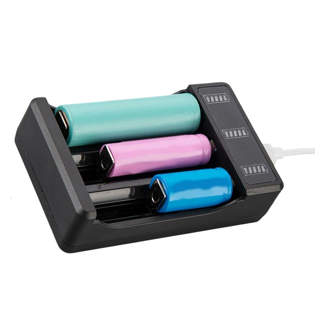 Зарядное устройство для аккумуляторов 18650 и 21700 с USB-C, 3 слота