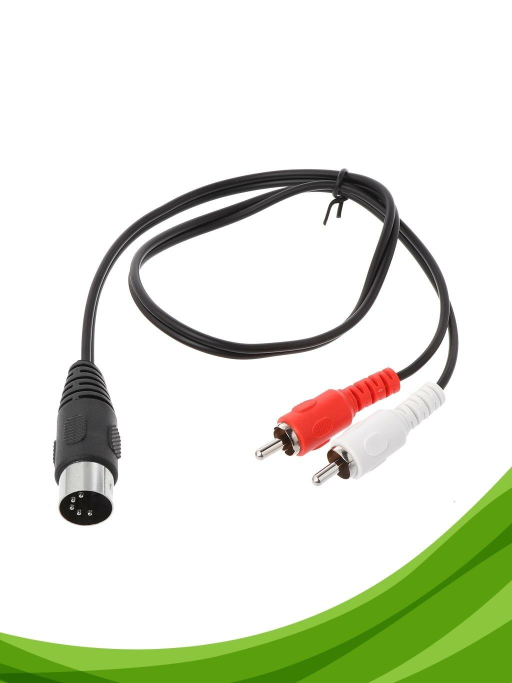 Кабель 5 Pin Din — 2 RCA, 0.5m