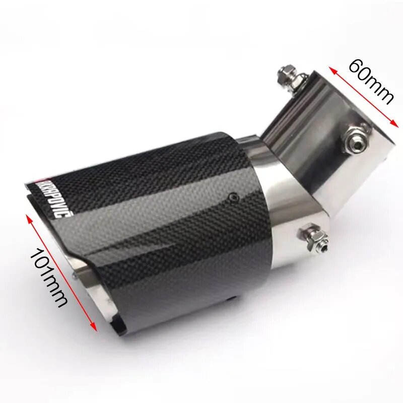 Глушитель, диаметр 60 мм, длина 230 мм арт. насадка на глушитель акрапович 60-101mm