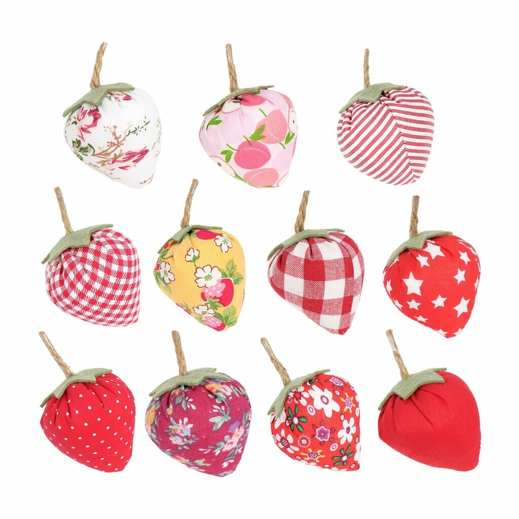 Искусственная Клубника Декоры Ткань Ткань Клубничная Чаша Наполнитель Поддельный Клубничный Орнамент Фермерские Дома Украшения Для Дома
