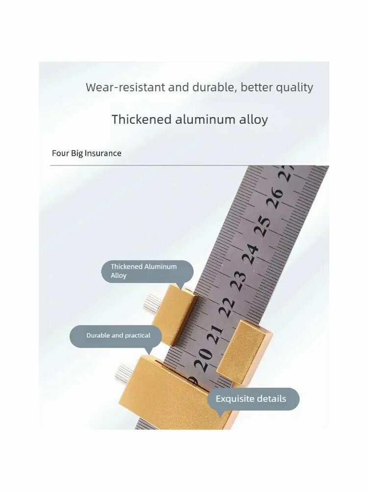 Плотник Линейка металлическая с блоком позиционирования, 1 шт. - 50 см