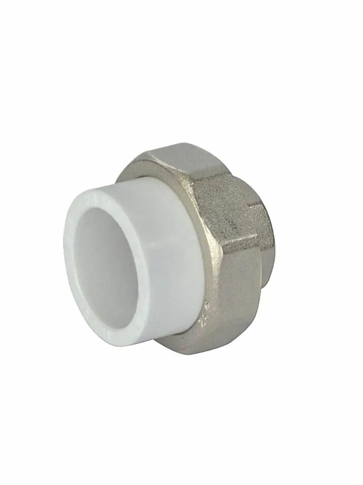 Муфта PP-R комбинированная разъемная белая Дн 20х1" ВР RTP (РосТурПласт) 10614