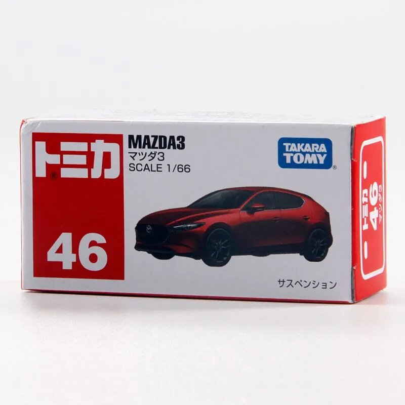 Коллекционная машинка Mazda3, масштаб 1/66, красная