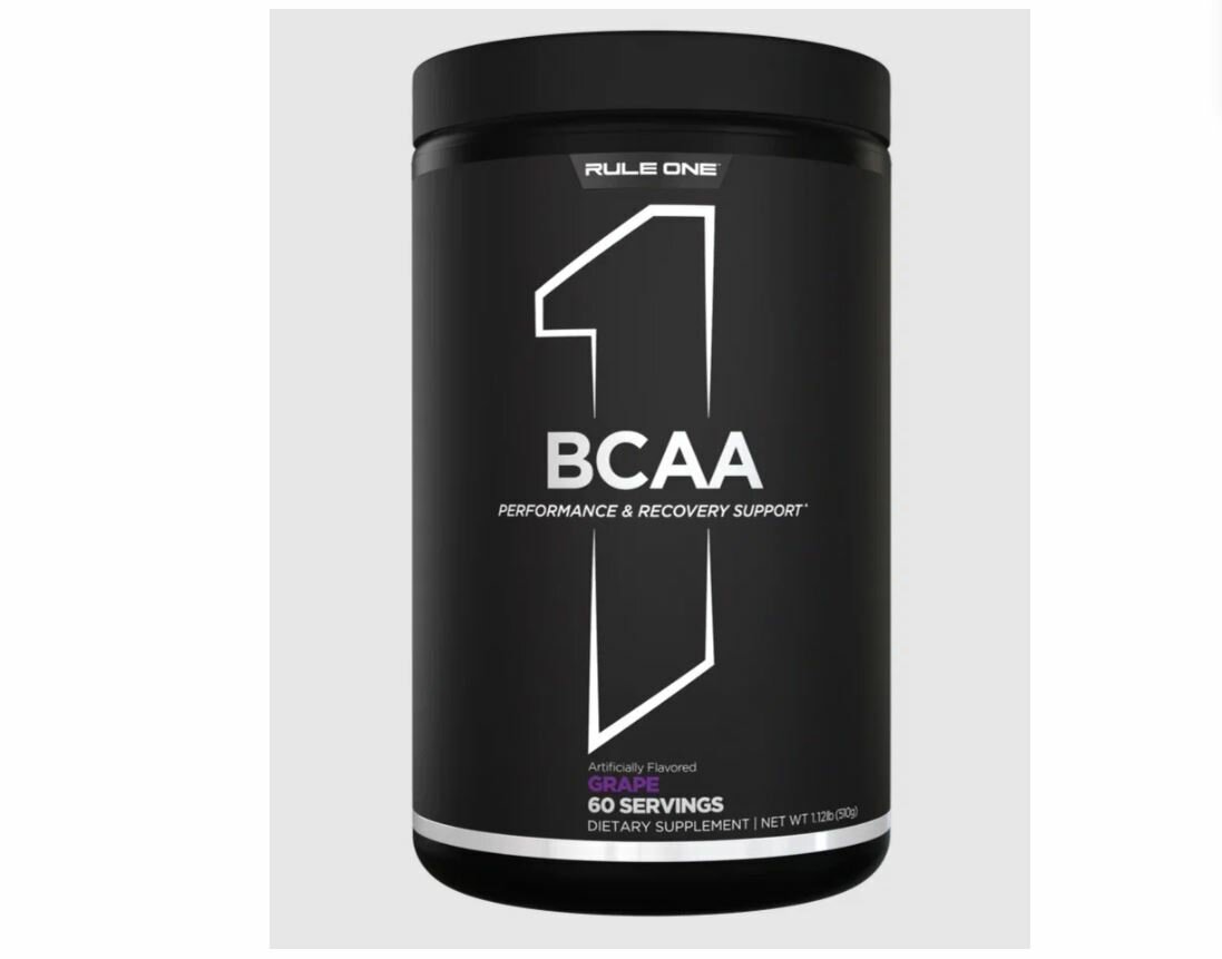 Rule One R1, BCAAs БЦА 2:1:1, порошок, 60 порций Виноград, 480 г