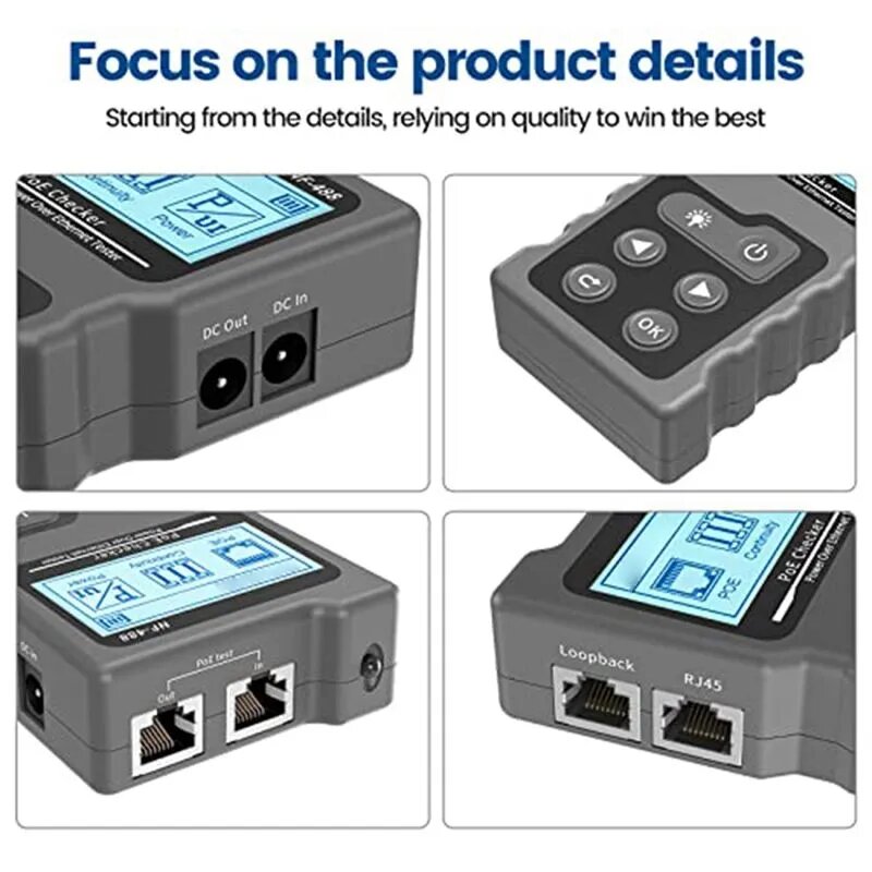Тестер PoE NF-488, встроенный тестер