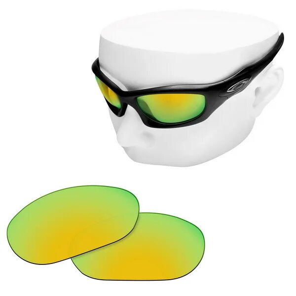 Сменные поляризационные линзы OOWLIT для Oakley Monster Dog 24K Gold Mirror