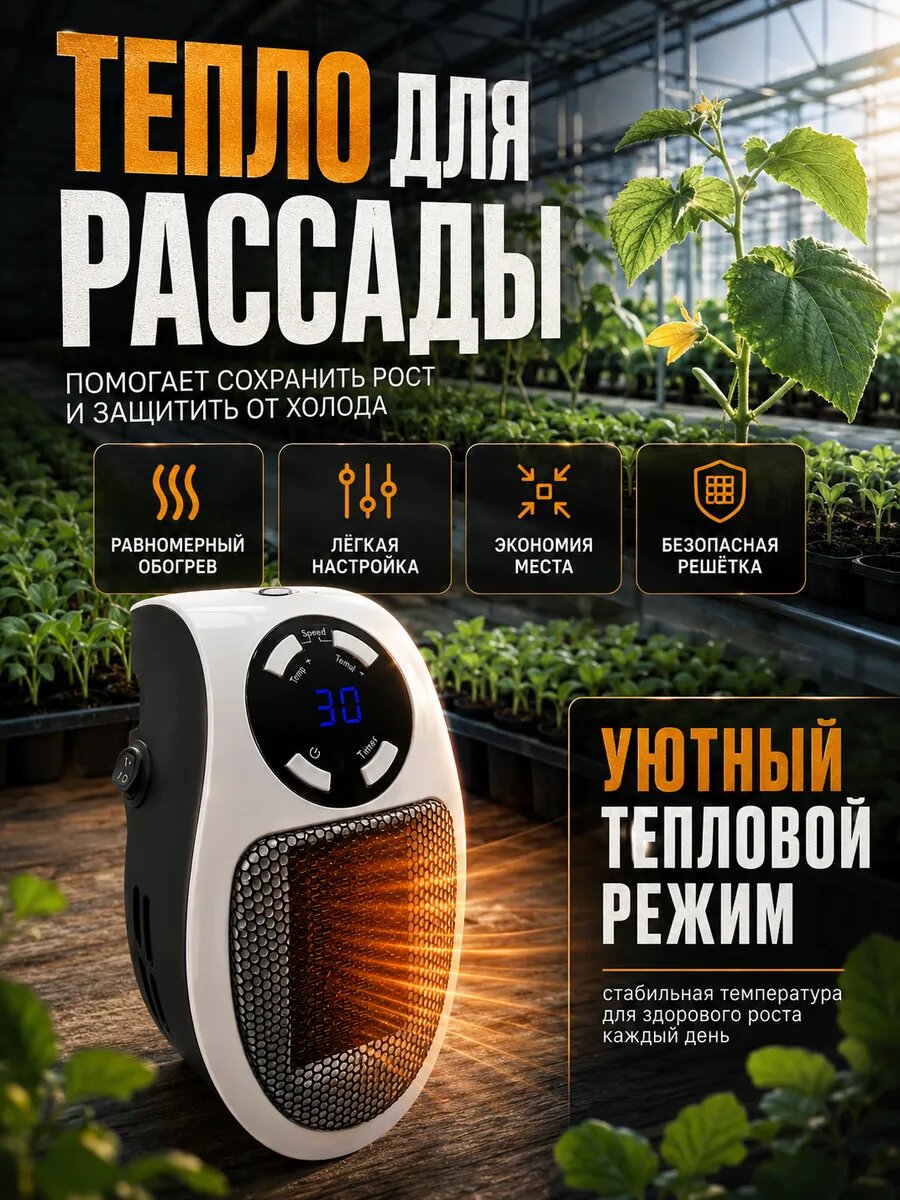 Электрический обогреватель для теплиц