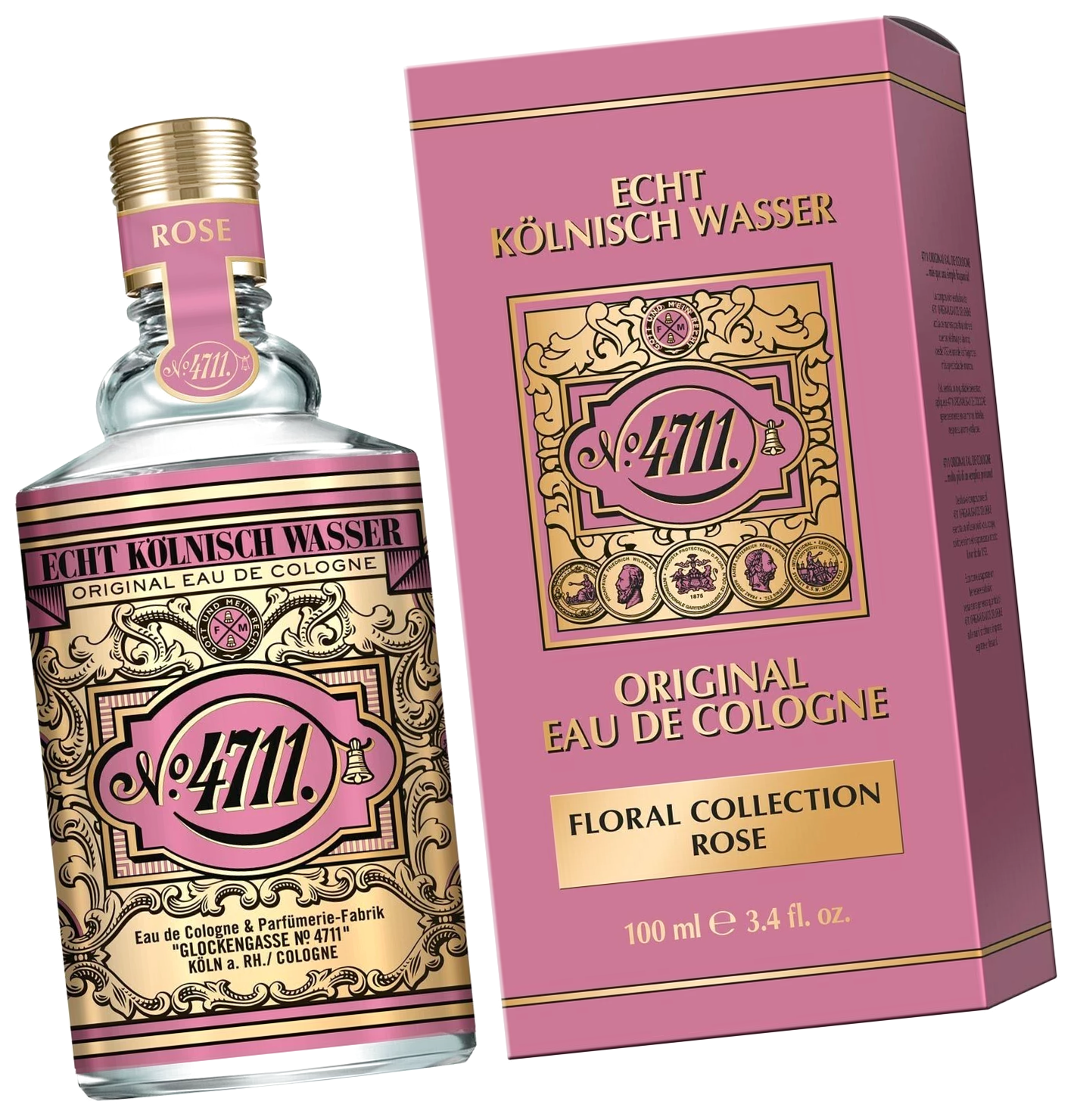 Одеколон для мужчин и женщин 4711 Rose Eau De Cologne 100 мл / Роза