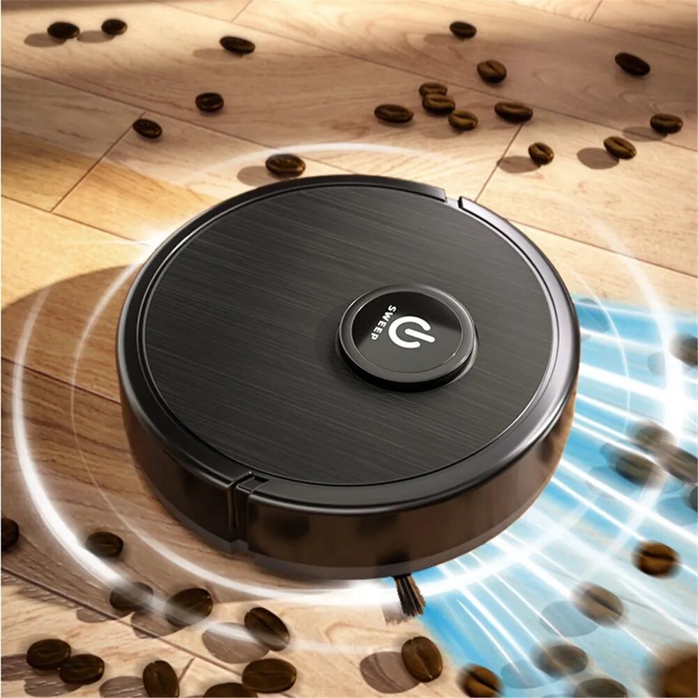 Умный робот-пылесос Smart Vacuum Cleaner Robot (черный)