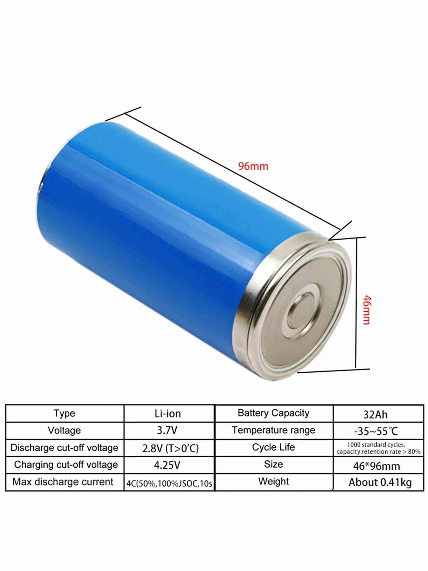 3.7V 46950 32 Ah10C 320A разрядный DIY инвертор, Артикул: 5704556052