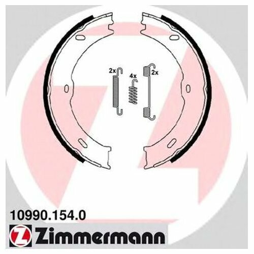 Комплект колодкок стояночного тормоза Zimmermann 109901540 для Mercedes SPRINTER 906,907,907, 910,910, SPRINTER 3T 907