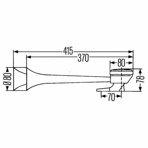 Звуковой сигнал Hella 3PB005411001
