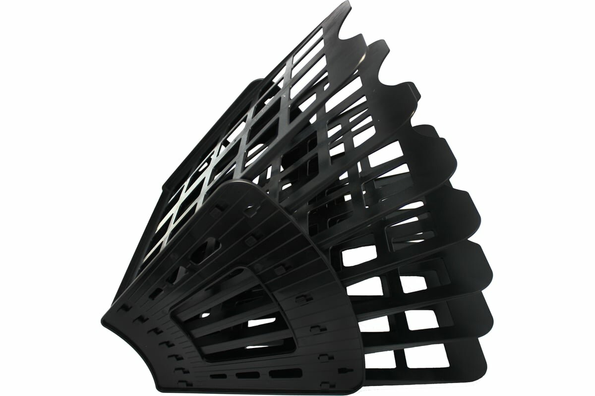 Осколпласт Лоток веерный 7-ти секционный черный 207-02