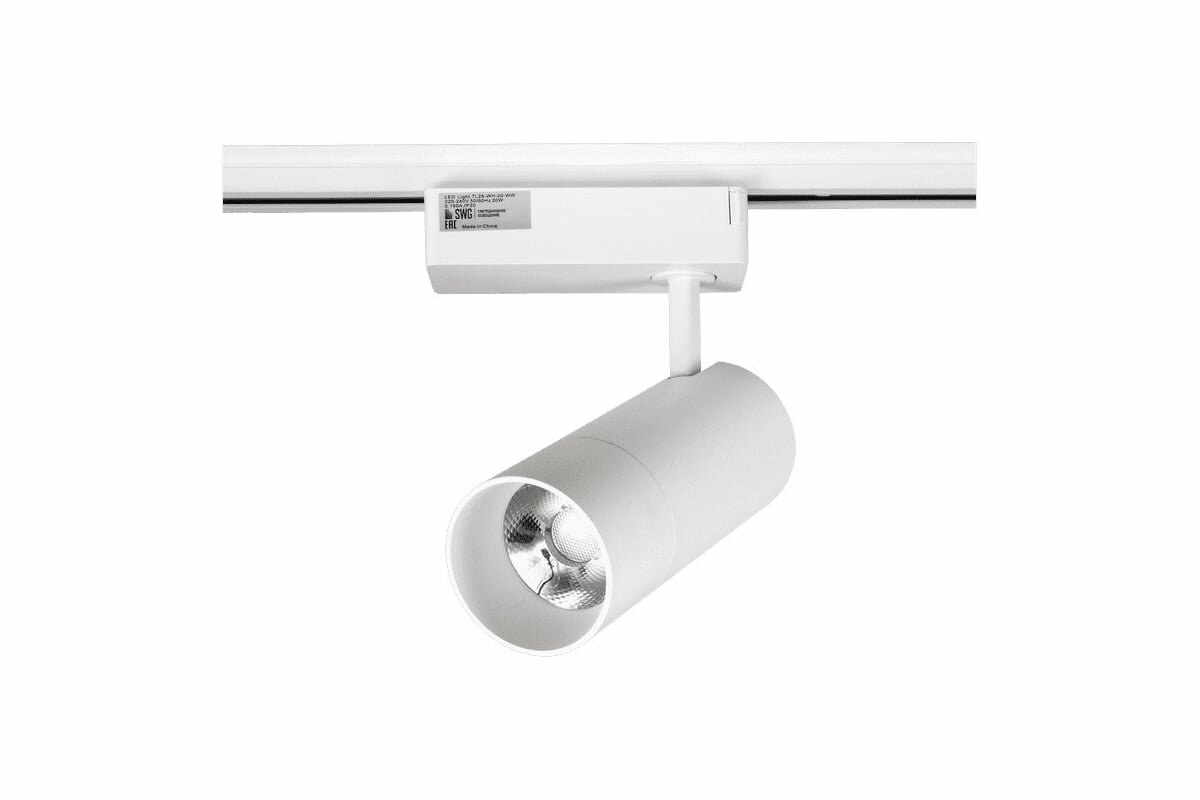 SWG Спот для трековых систем белый 20W 3000K TL28-WH-20-WW 00-00005727