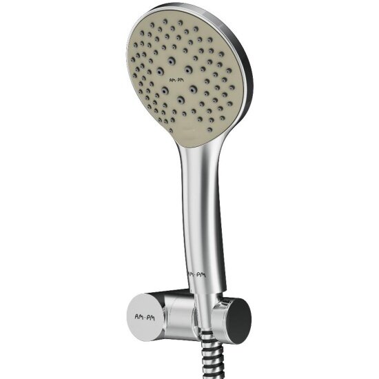 Душевой гарнитур Am.pm Gem шланг 1750 мм, держатель ручного душа, ручной душ 110 мм, 1 функция, хром F0119000