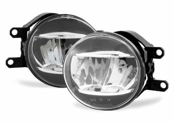 Фары противотуманные LED (ПТФ) комплект 2шт светодиодные Avensis Авенсис/Camry Камри/Rav 4 Рав 4/Corolla Королла/Yaris Ярис/Auris Аурис Prius Приус Land Cruiser Ленд Крузер