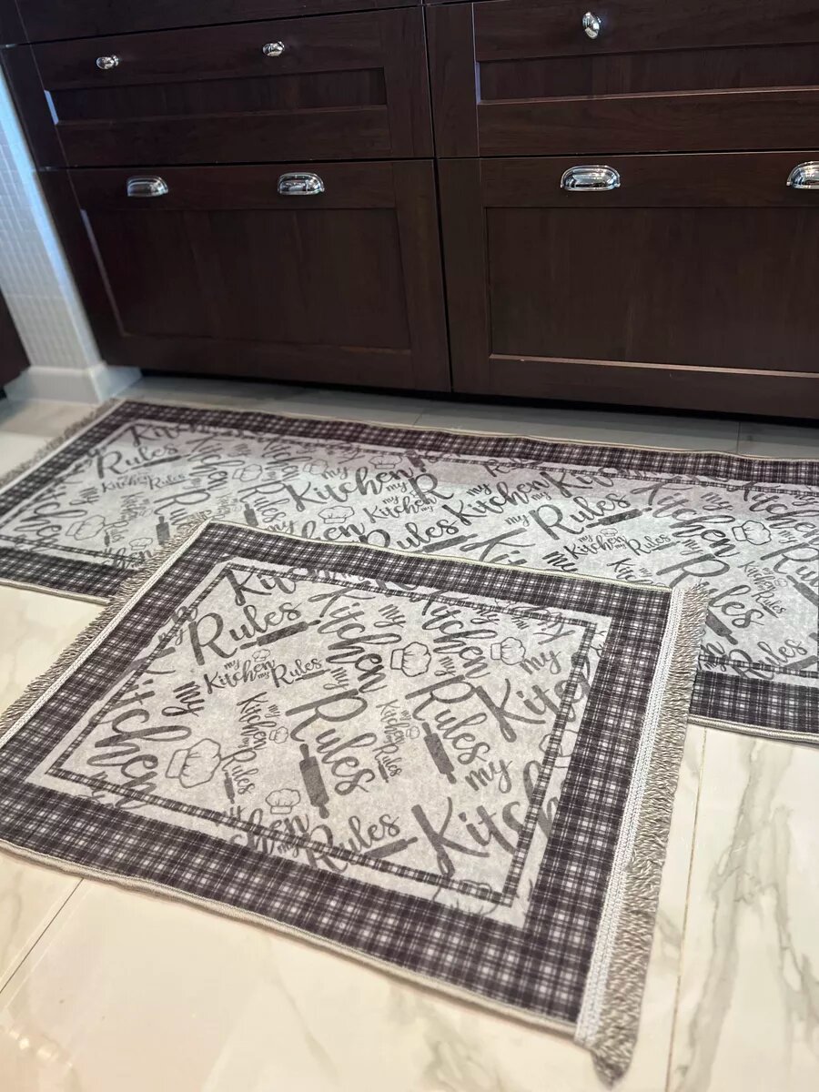Коврики 2шт Natali's Carpets для кухни/прихожей 60х150/60х75 см Турция