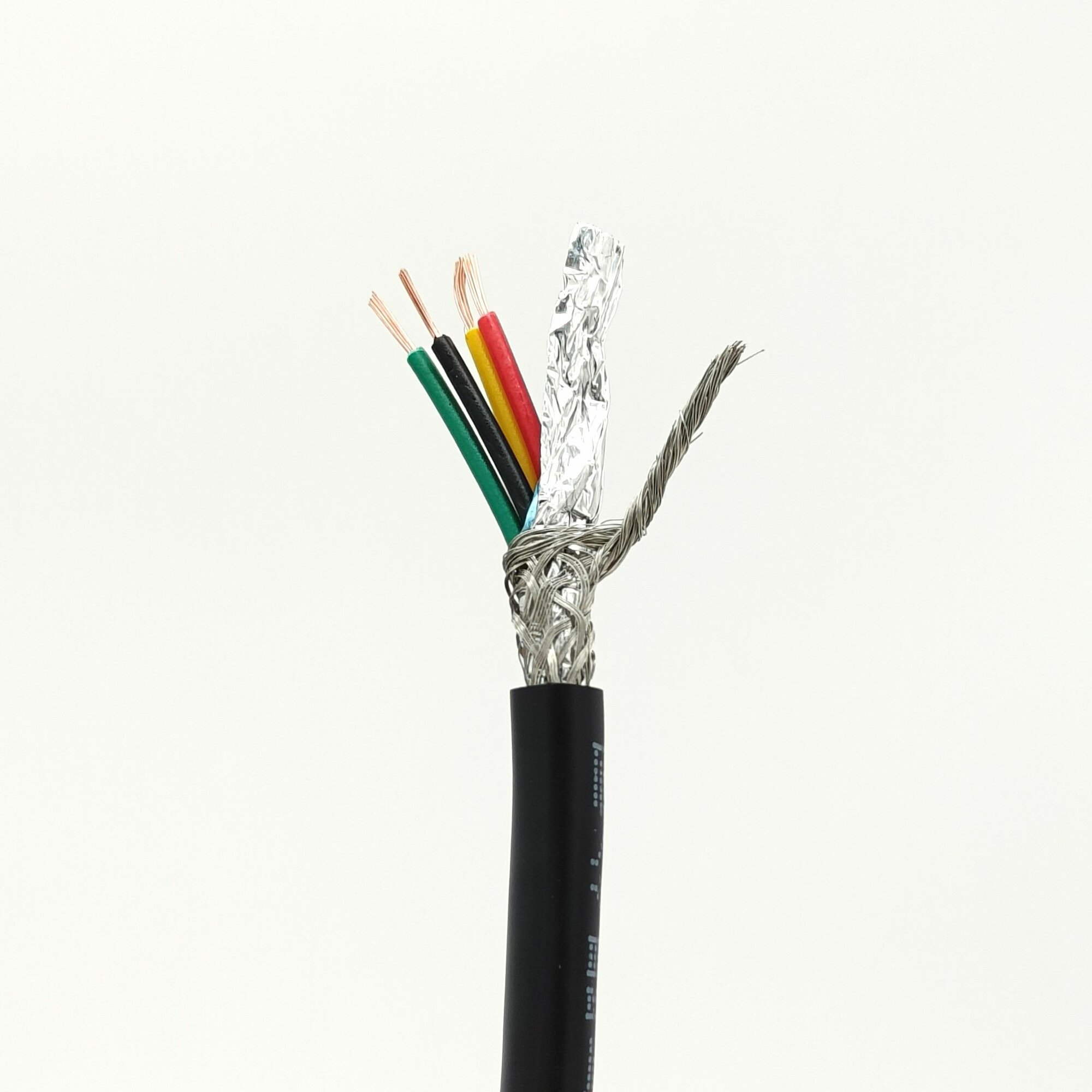 Кабель сигнальной проводки экранированный гибкий RVVP 4х0.2кв. мм, ПВХ, круглый, 2 метра