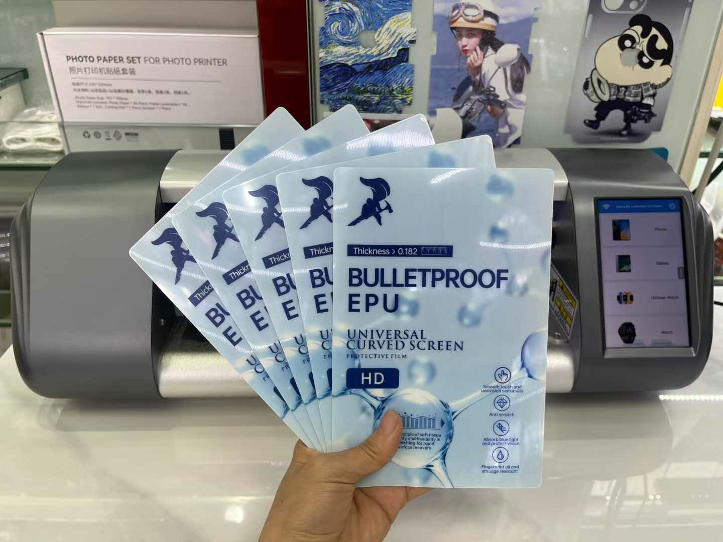 Защитная пленка для телефонов Глянец EPU-180 мкм