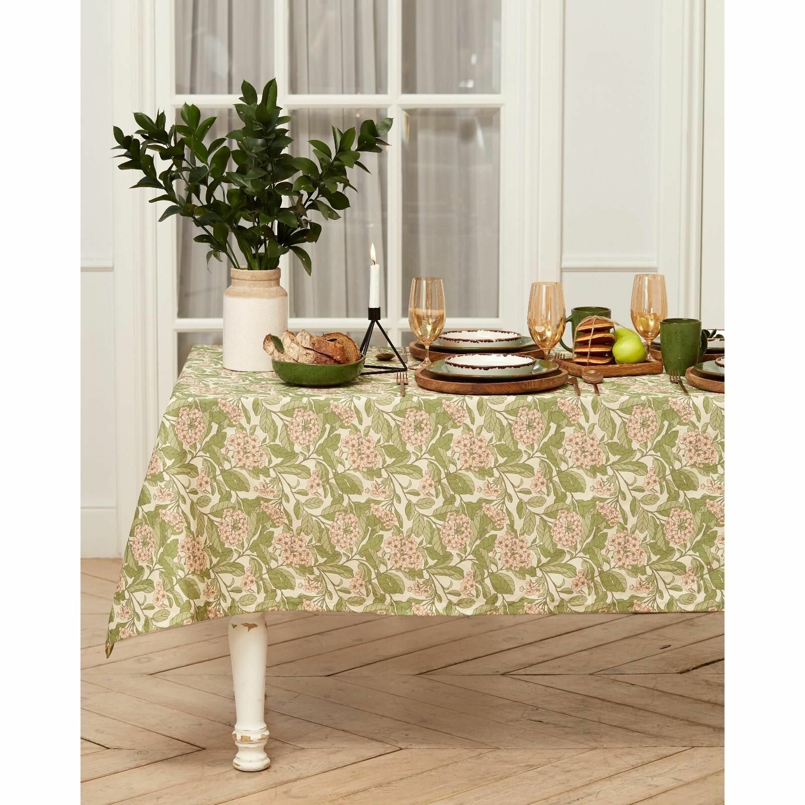 Скатерть "Этель" Spring garden 149х180 см, 100% хл, саржа 190 г/м2