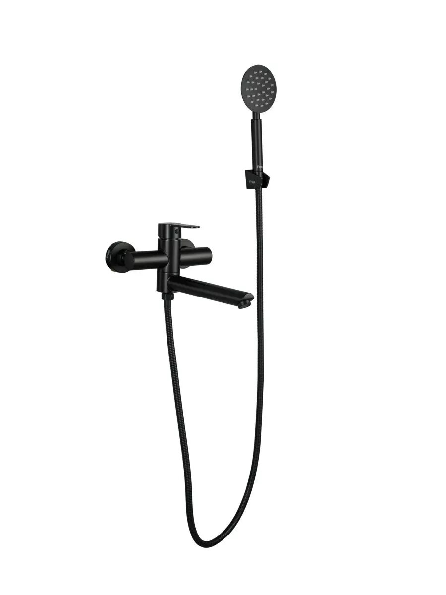 Смеситель для ванны Frap F32801-6 с душевой лейкой, однорычажный, черный