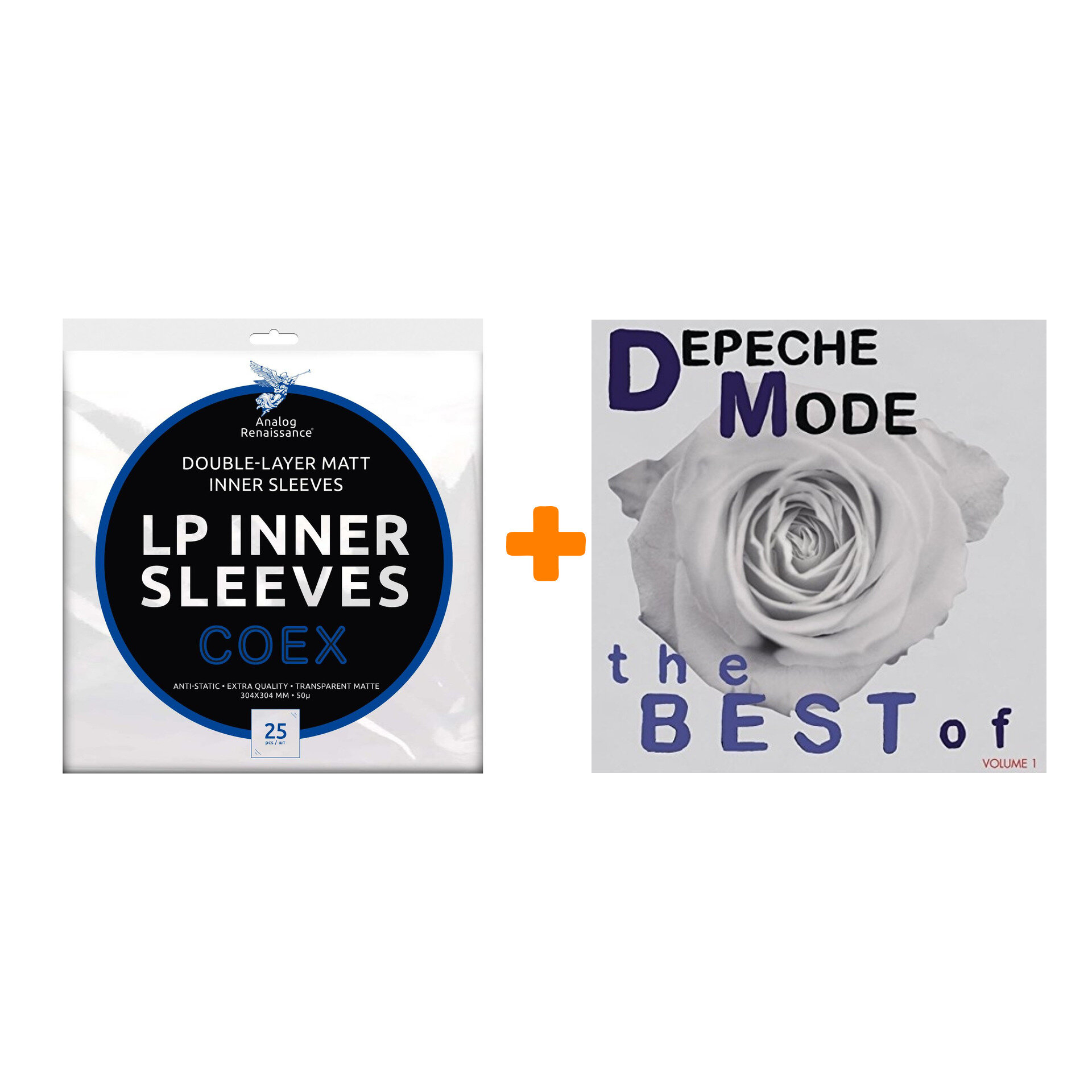 DEPECHE MODE The Best Of Depeche Mode Volume 1 3LP + Конверты внутренние COEX для грампластинок 12" 25шт Набор