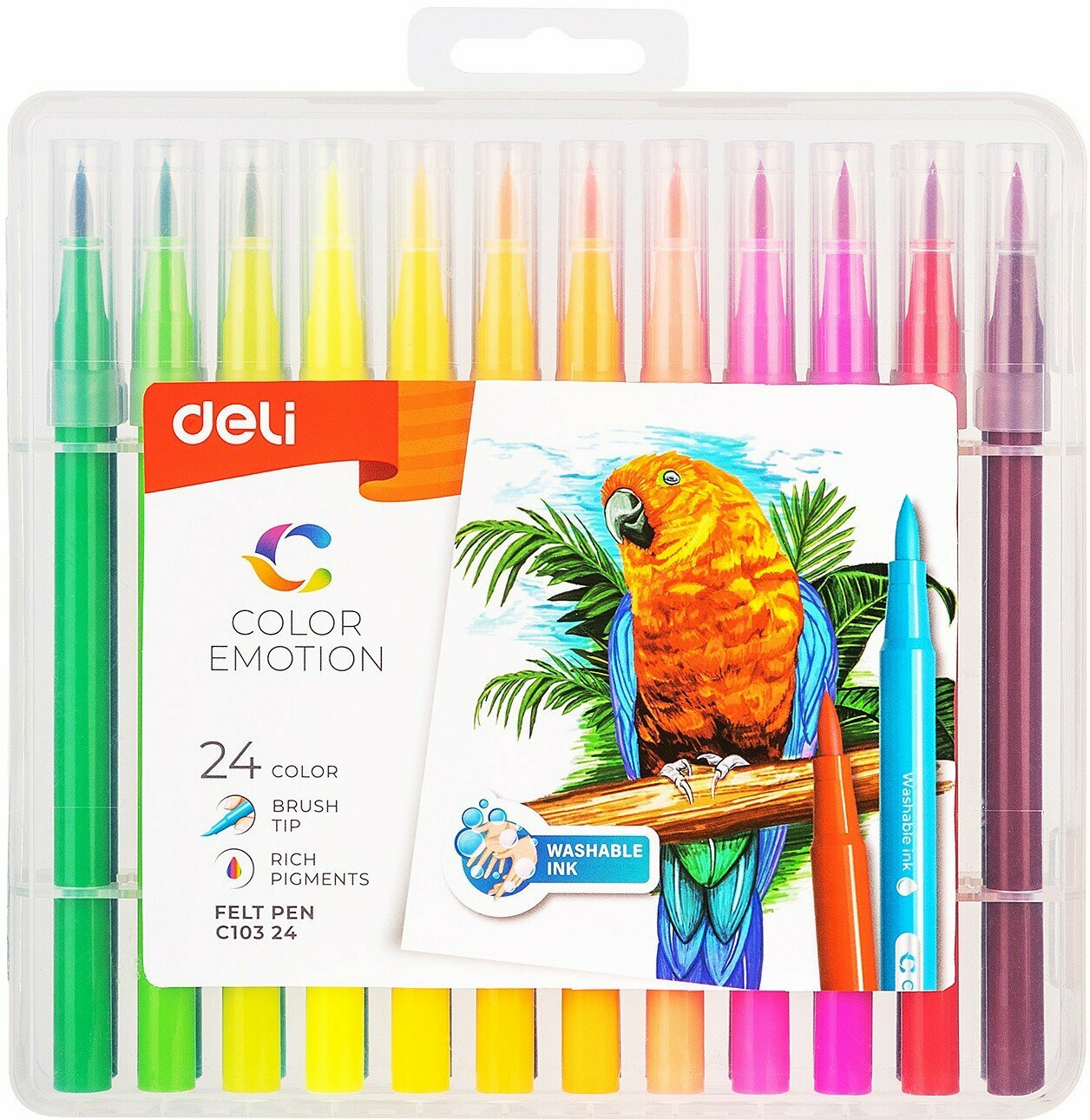 Фломастеры Color Emotion, 24 цвета, в ассортименте