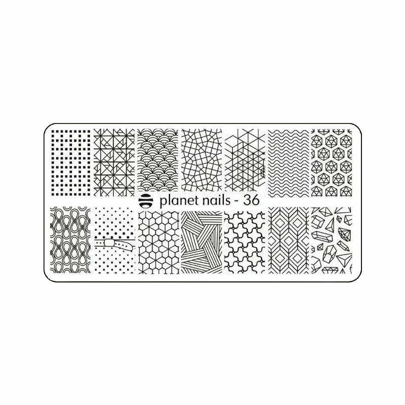 Пластина для стемпинга Planet nails №36 арт.23088/36
