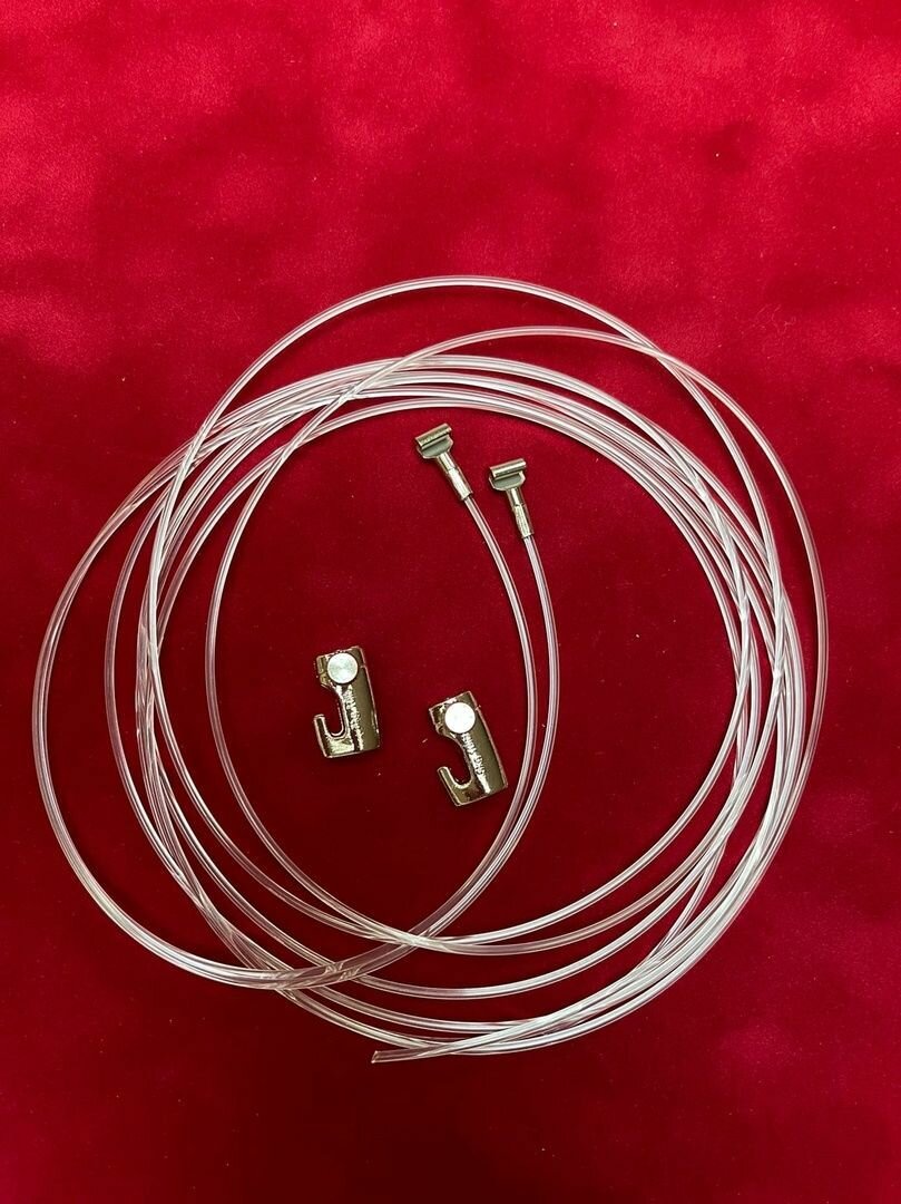 Подвес для картин, постеров, рамок к системе подвеса , Леска 180 см (2 шт.) + Крюк нагрузка 5 кг (2 шт.)