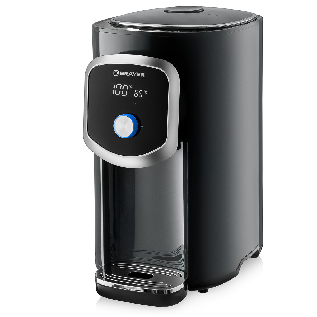 Термопот BRAYER BR1094, 1200Вт, 5л, LED-дисплей, индикатор уровня воды, блокировка подачи воды, черный