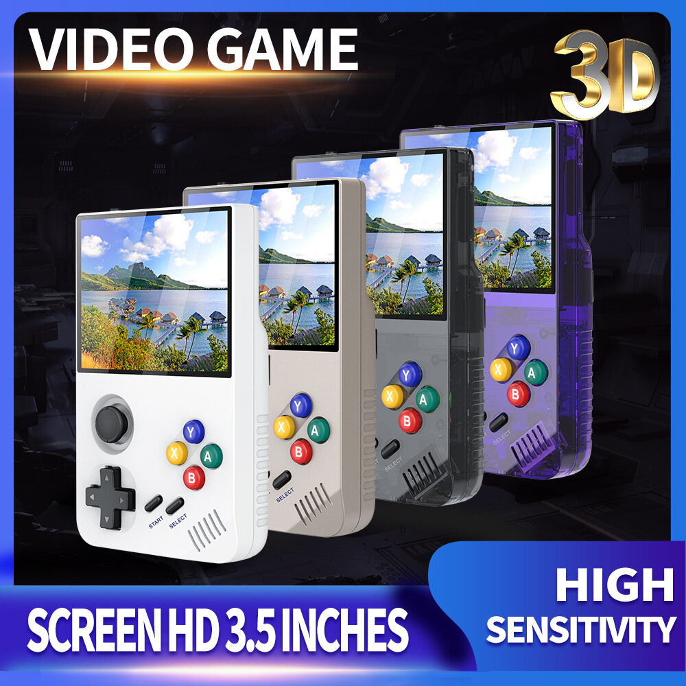 Портативная консоль M19 с 4K HDMI, 64 ГБ памяти, черный цвет без SD-карты