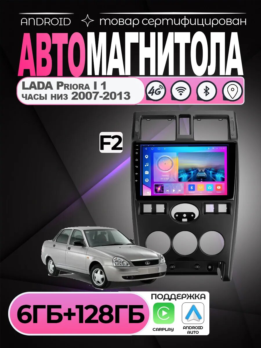 Магнитола TS18 PRO Lada Priora 07-13 6/128Gb