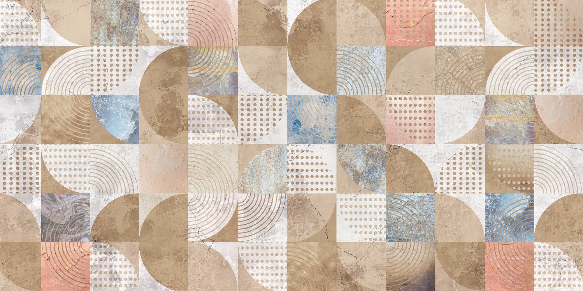 Фотообои Мрамарная плитка 270х600 см