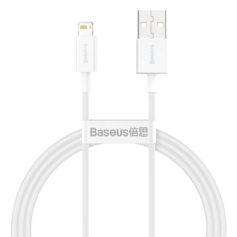 Кабель Baseus Superior Series Fast Charging Data Cable USB to iP 2.4A 1m Белый