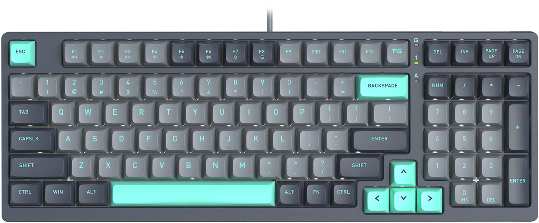 Клавиатура A4Tech Fstyler FS300, русские и английские буквы, черный (fs300 panda rock)