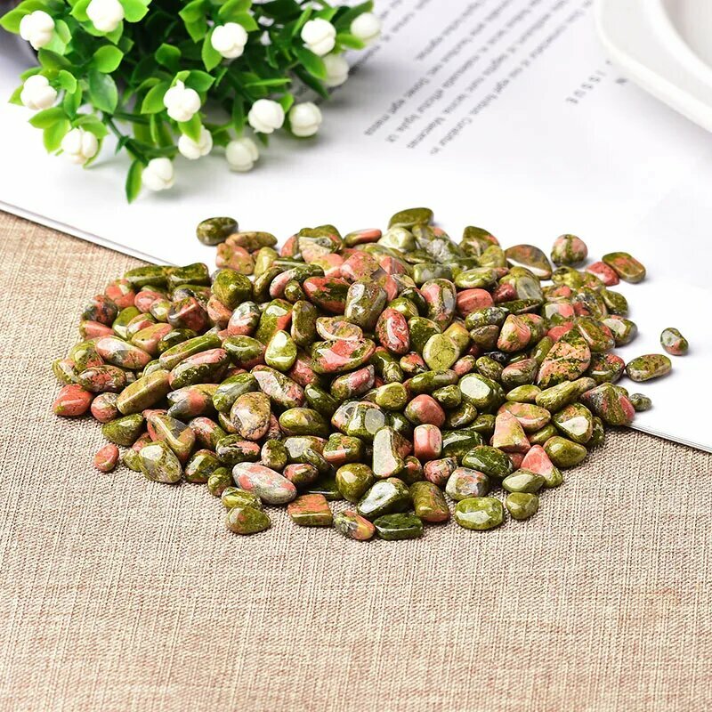 Натуральный гравий из розового кварца и аметиста RYCRYSTAL