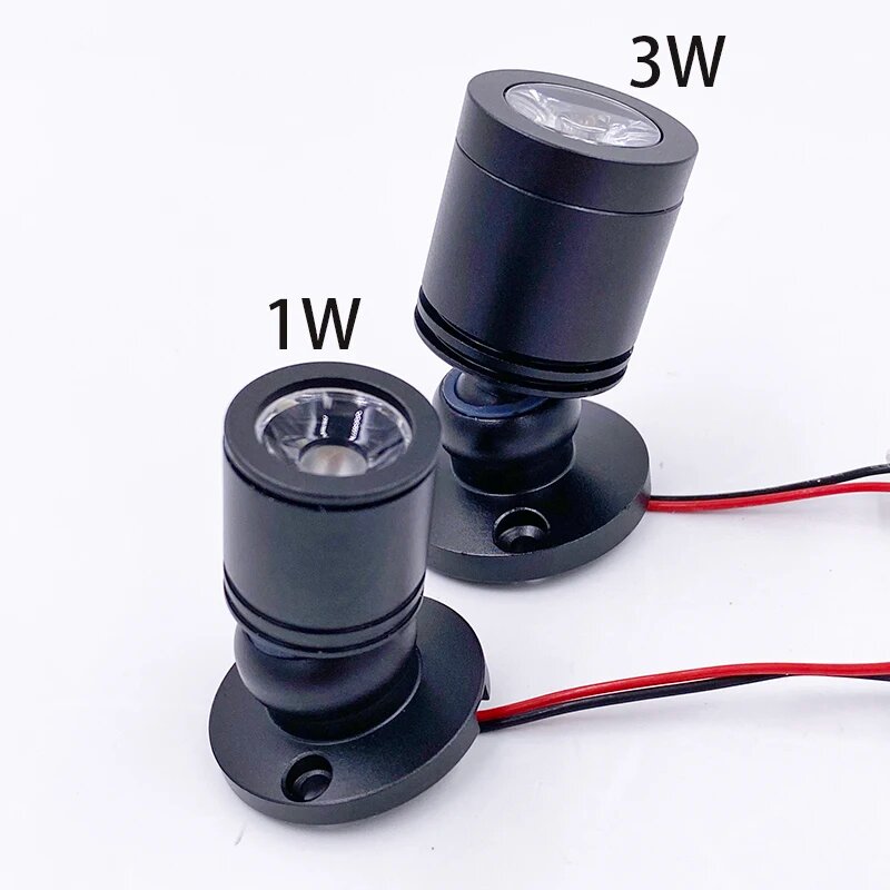 Ohlite мини светодиодные прожекторы 1Вт/3Вт 6000K Cold White, AC100-240V, 3W Silver