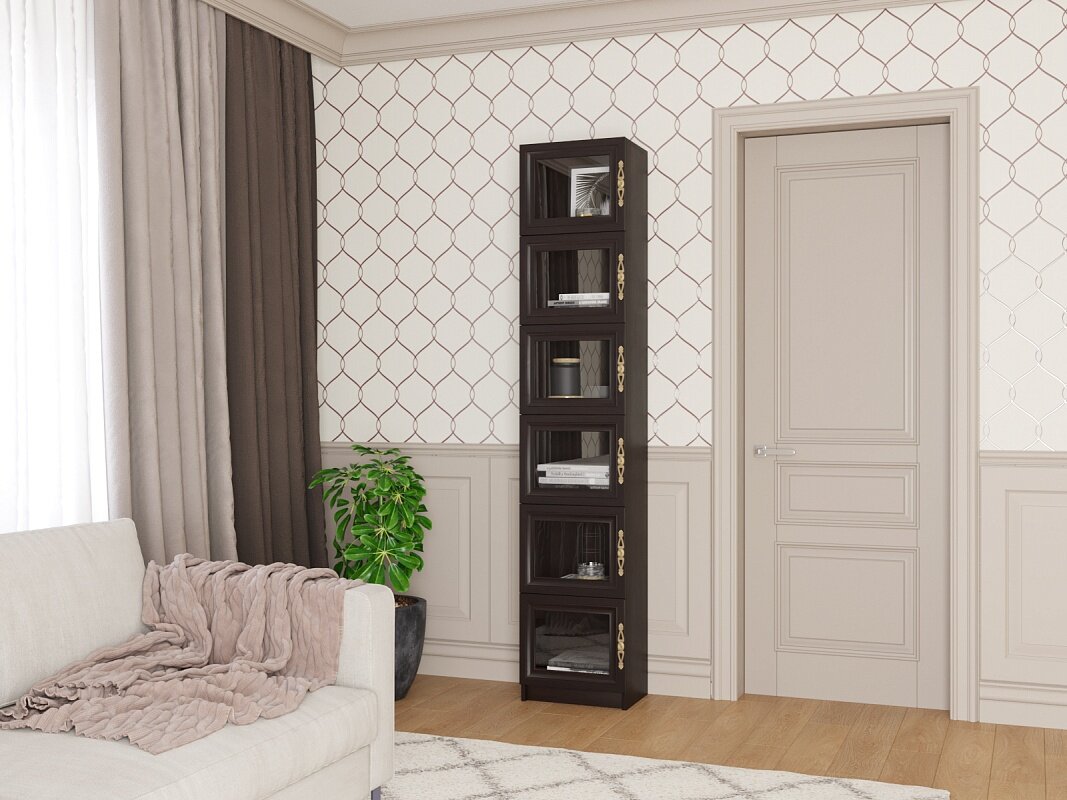 Книжный шкаф МебельЛэнд24 Карлос - 37 40x29x203