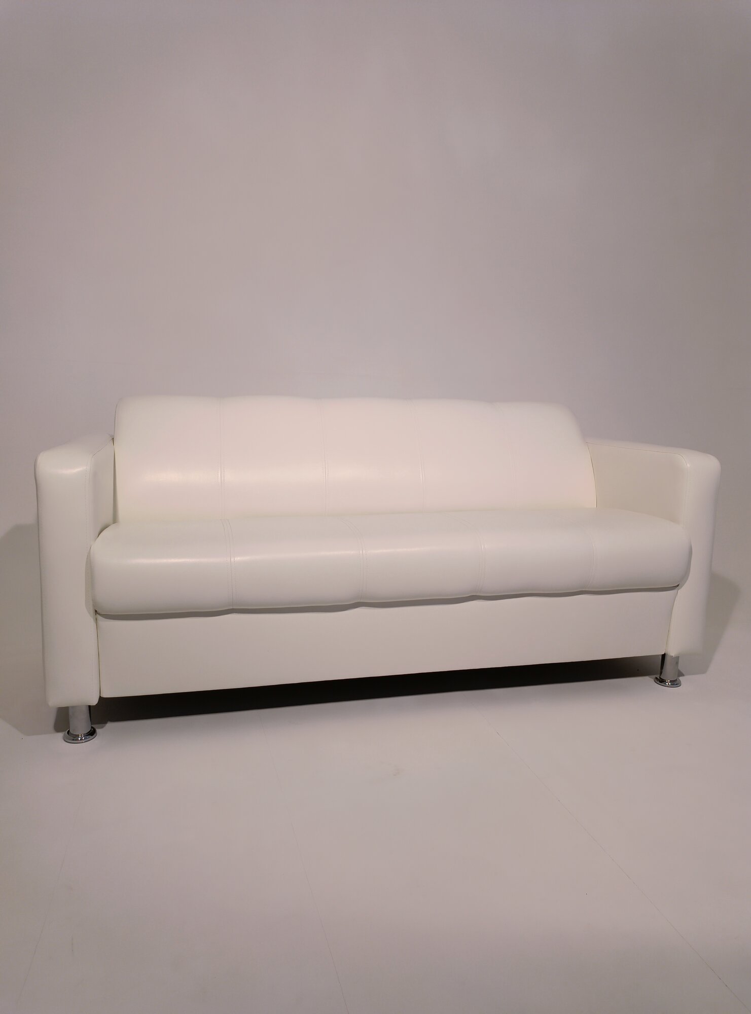 Диван офисный Baron, механизм Нераскладной, 160х70х73 см, белый