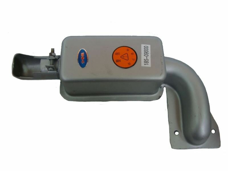 Глушитель в сборе двигателя R190 для мотоблоков Зубр, Кентавр, Булат, Зирка