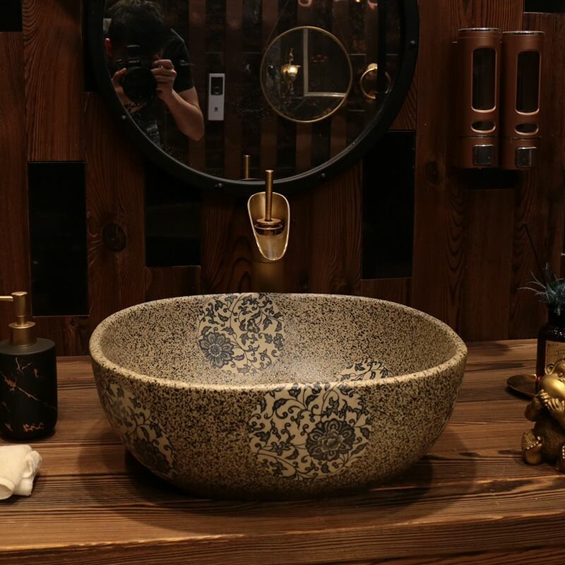 Раковина, Керамические материалы , подходящие для дома, гостиницы и т. д/ винтажная