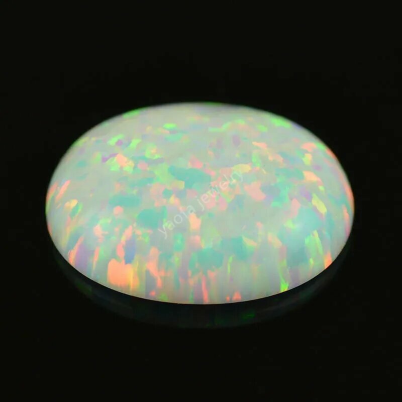 Синтетический черный опал кабошон 6*8 мм ~13*18 мм овальный 6X8mm 2pcs, White17